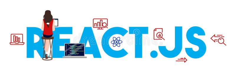 React Programming Code Technology Banner React Language Software Coding Development Website