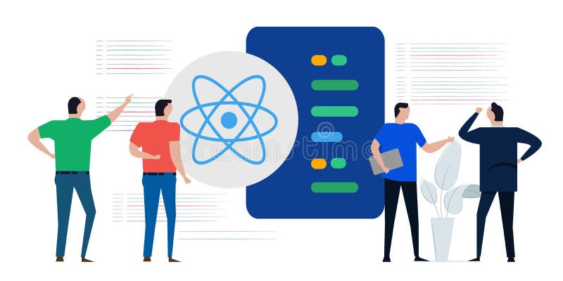 React Programming Code Technology Banner React Language Software Coding Development Website
