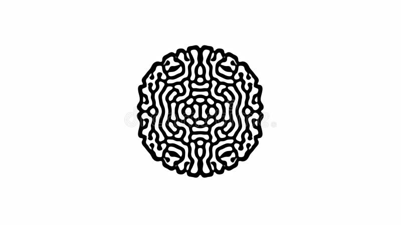 Reaction Diffusion Organic Pattern. Cell Division Stock Illustration ...