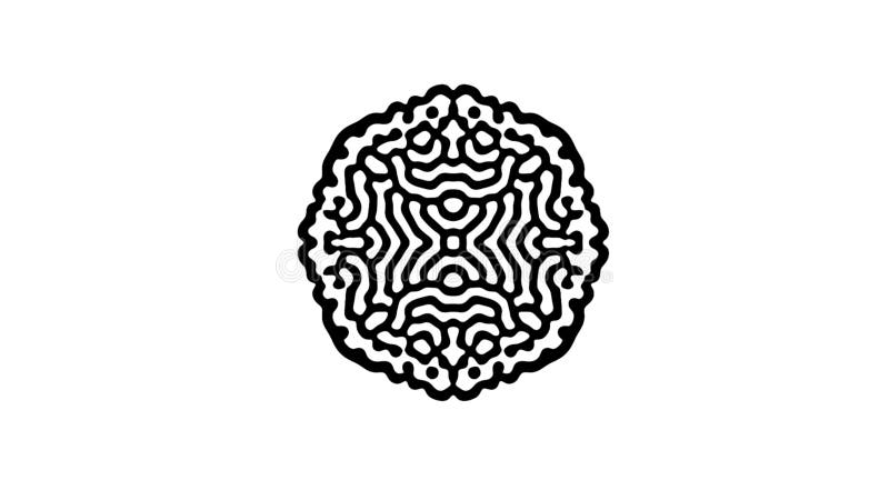 Reaction Diffusion Organic Pattern. Cell Division Stock Illustration ...