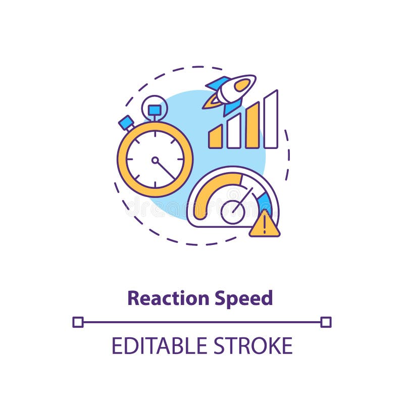 Reaction Speed Concept Icon Stock Vector - Illustration of graphic ...
