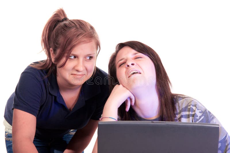 Reaction to Computer Info stock image. Image of expression - 3917639