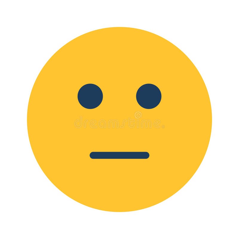 Reactionless Emoji Isolated Vector Icon Which Can Easily Modify or Edit ...