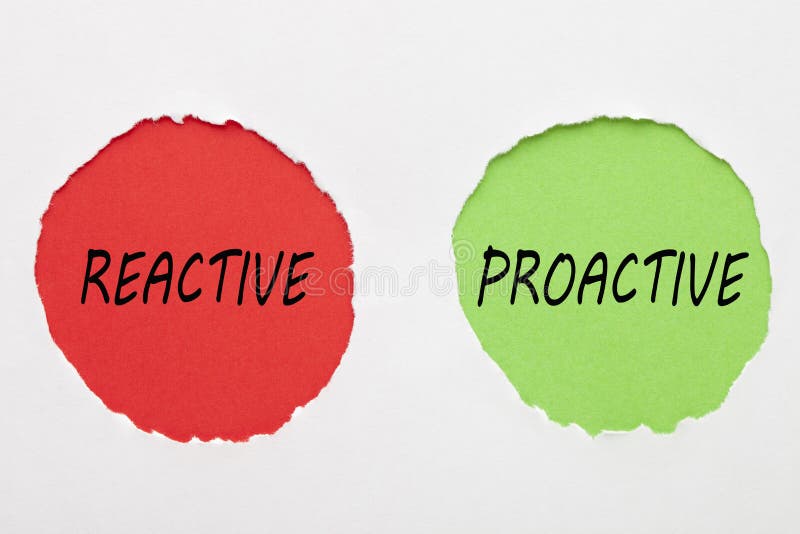Proactive Vs Reactive Two Way Road Signs Choose Action Stock ...