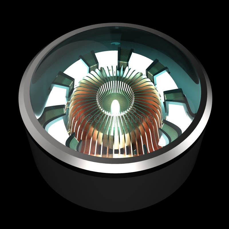 Nuclear Cold Fusion Abstract Fractal Background Stock Illustration ...