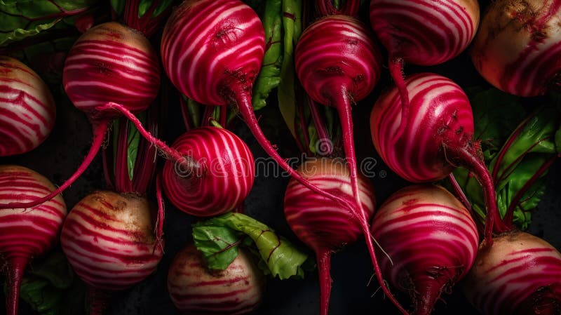 Read Beat Root, Flat Lay, Top View, AI Generative Stock Photo - Image ...