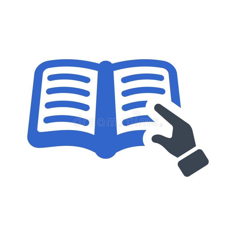 Read book icon stock vector. Illustration of vector - 335395805