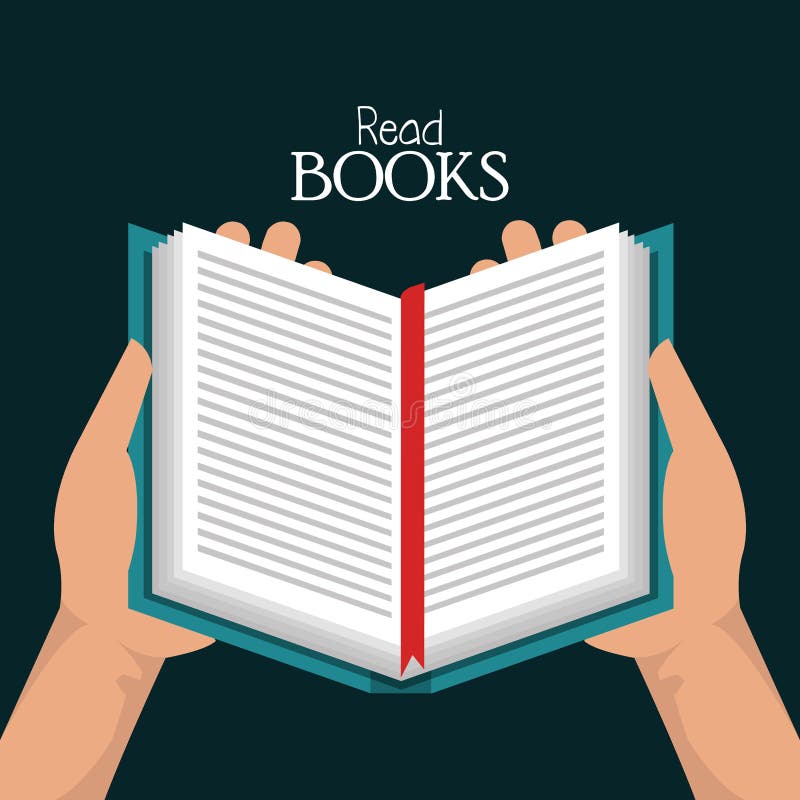 Read books design stock illustration. Illustration of symbol - 69175743