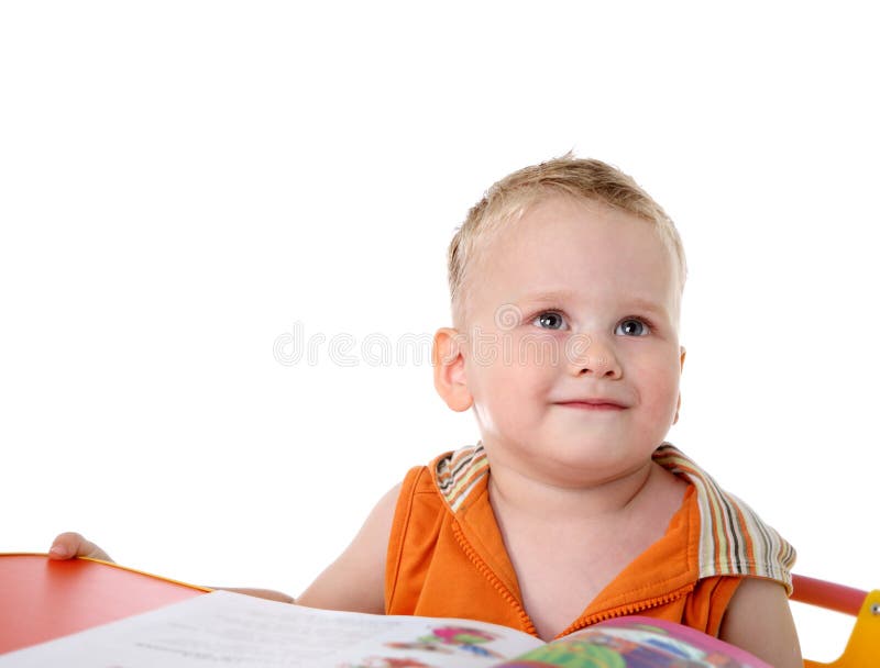 Read me book, please! stock image. Image of face, child - 15398095