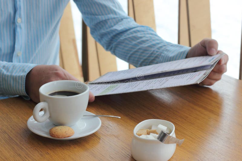 Read the menu in the cafe stock image. Image of selection - 85607939