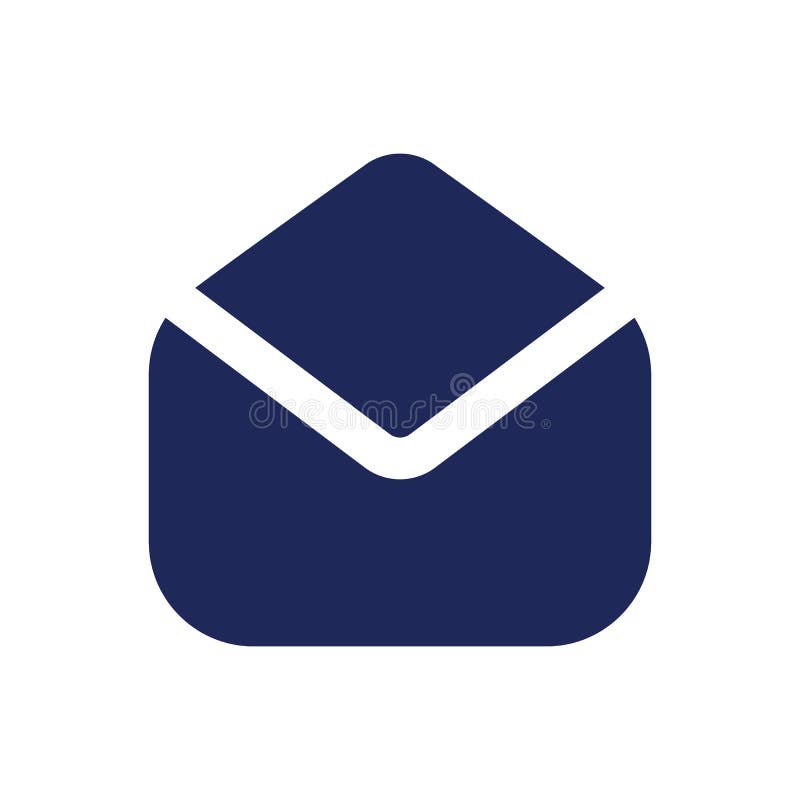 Read Message Black Glyph Ui Icon Stock Vector - Illustration of ...