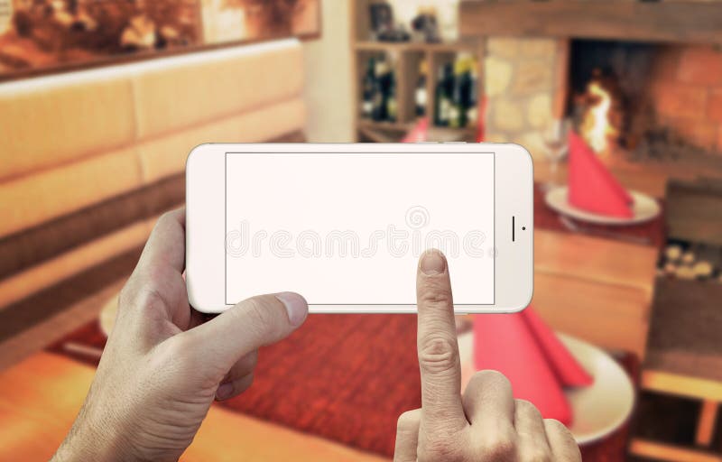 Read Mobile Phone App. Isolated Display for Mockup Stock Photo - Image ...