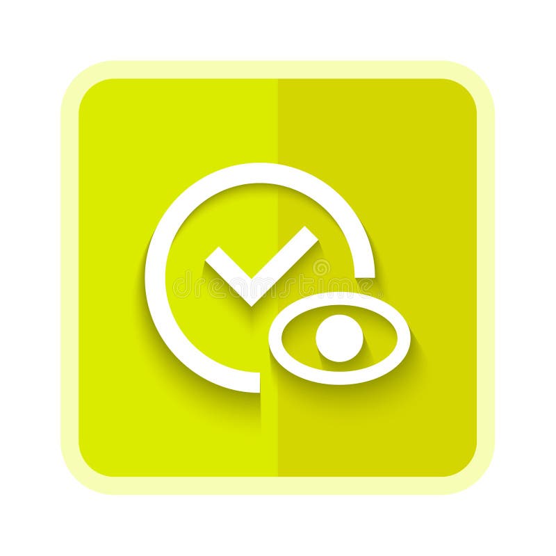 Read Mode Activated Yellow Button Stock Vector - Illustration of icon ...