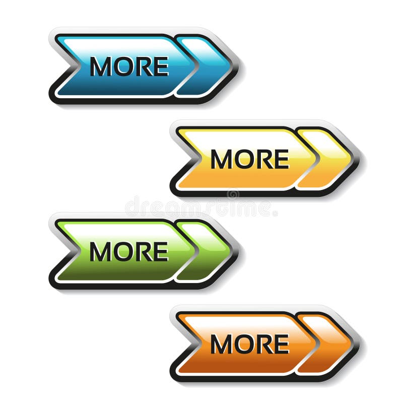 Read More Buttons with Arrows - Labels on the White Background Stock ...