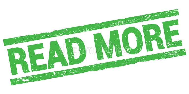 READ MORE Text on Green Rectangle Stamp Sign Stock Illustration ...