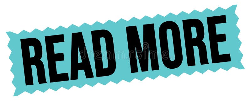READ MORE Text Written on Blue-black Zig-zag Stamp Stock Illustration ...