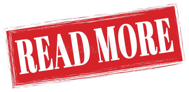 READ MORE Text Written on Red Stamp Sign Stock Illustration ...