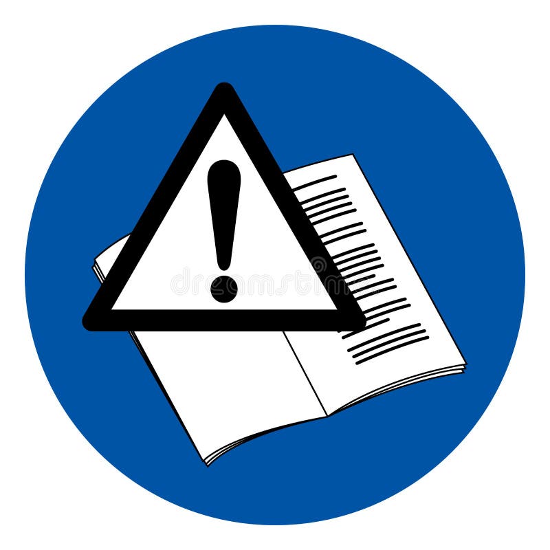 Read Operator`s Manual Symbol Sign,Vector Illustration, Isolated on ...