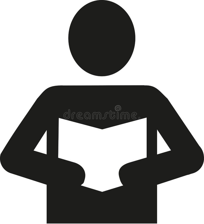 Read pictogram with book stock vector. Illustration of isolated - 107187938