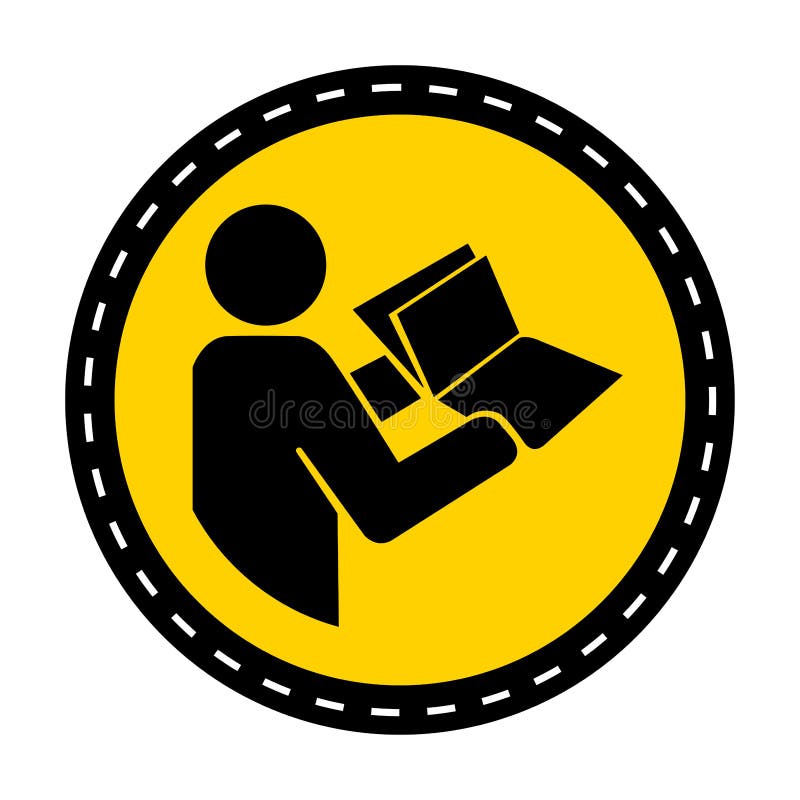 Read Technical Manual before Servicing Symbol Isolate on White ...