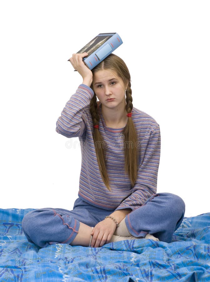 Read tired stock image. Image of sofas, bedroom, school - 3733781