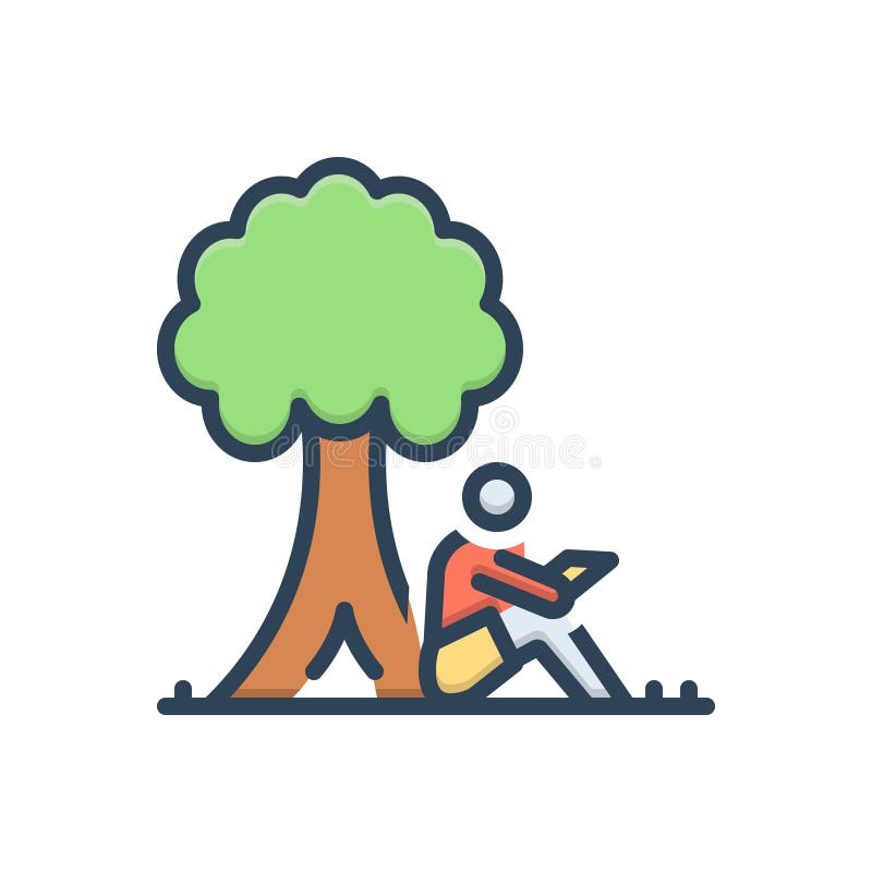 Read Under Tree Stock Illustrations – 358 Read Under Tree Stock ...