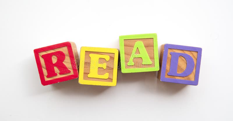 Read Word Made from Colourful Wooden Baby Development Blocks Stock ...