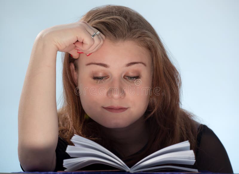 The reader stock photo. Image of pensive, caucasian, reading - 28740164