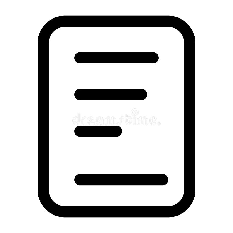 Reader Icon Line Isolated on White Background. Black Flat Thin Icon on ...