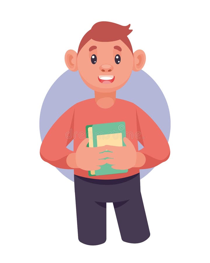 Reader man with book stock vector. Illustration of knowledge - 257214544