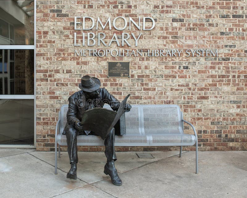The Reader, by Mary Lou Gresham, Outside the Edmond Library Editorial ...