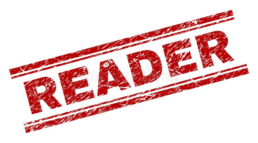 Grunge Textured READER Stamp Seal Stock Vector - Illustration of draft ...