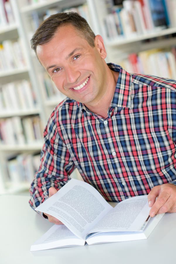 Reader smiling on cam stock image. Image of book, awareness - 132210125
