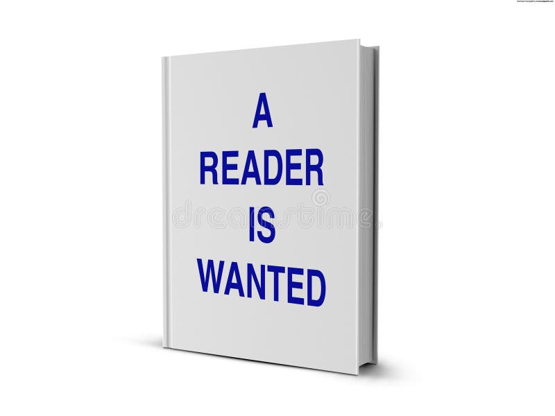 A Reader is Wanted Hard Book Cover Stock Image - Image of desk, cover ...