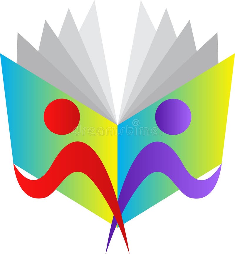 Reading book man logo stock vector. Illustration of education - 22770983