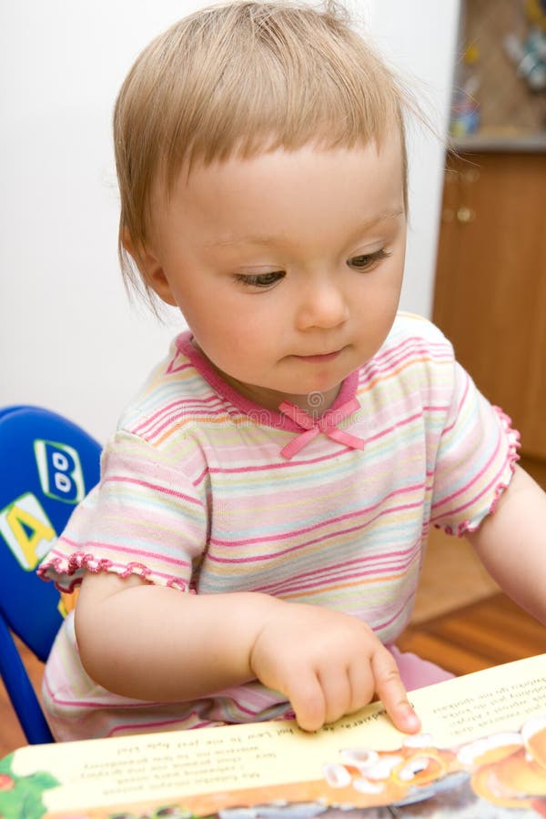 Child reading stock photo. Image of inquisitive, caucasian - 7630796