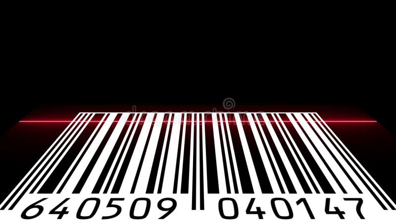 Barcode Reading Difficult Distorted Stock Footage - Video of barcode ...
