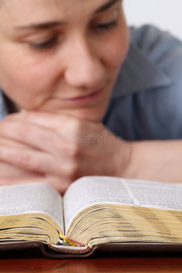 Reading the Bible stock image. Image of spirituality - 14780945