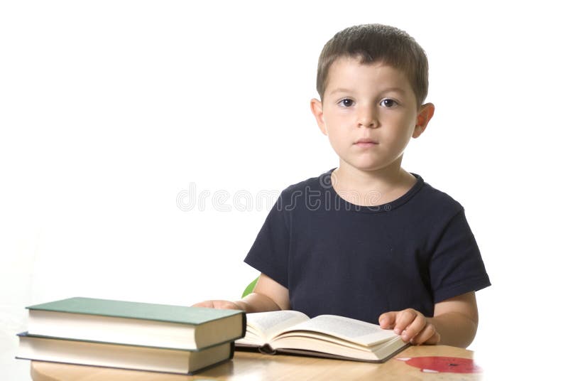 Reading a book stock image. Image of worried, books, male - 12350077