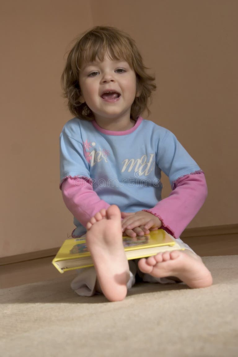 Little Girl Reading Book Feet Stock Photos - Free & Royalty-Free Stock ...