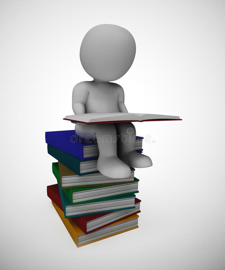 Reading a Book Character Represents Education, Literacy and Gaining ...