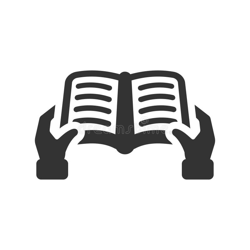 Reading book icon stock vector. Illustration of book - 344605197