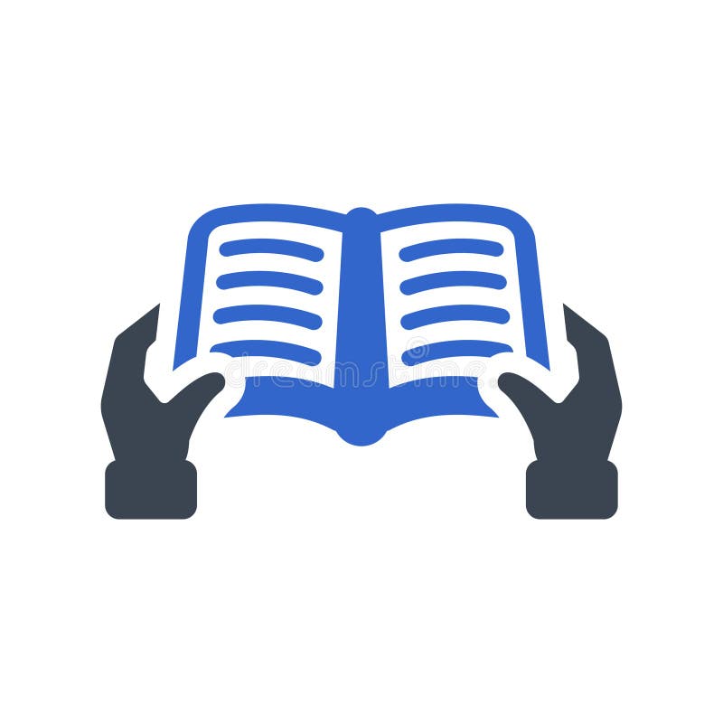 Reading book icon stock vector. Illustration of study - 344605304