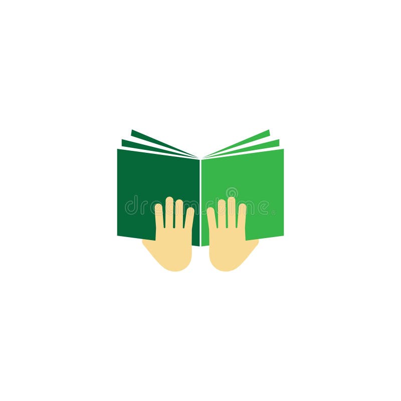 Reading Book Icon Logo Free Vector Stock Vector - Illustration of ...