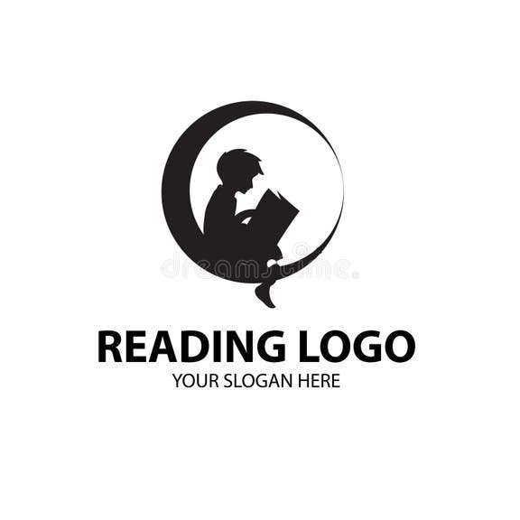 Reading book logo designs stock vector. Illustration of isolated ...