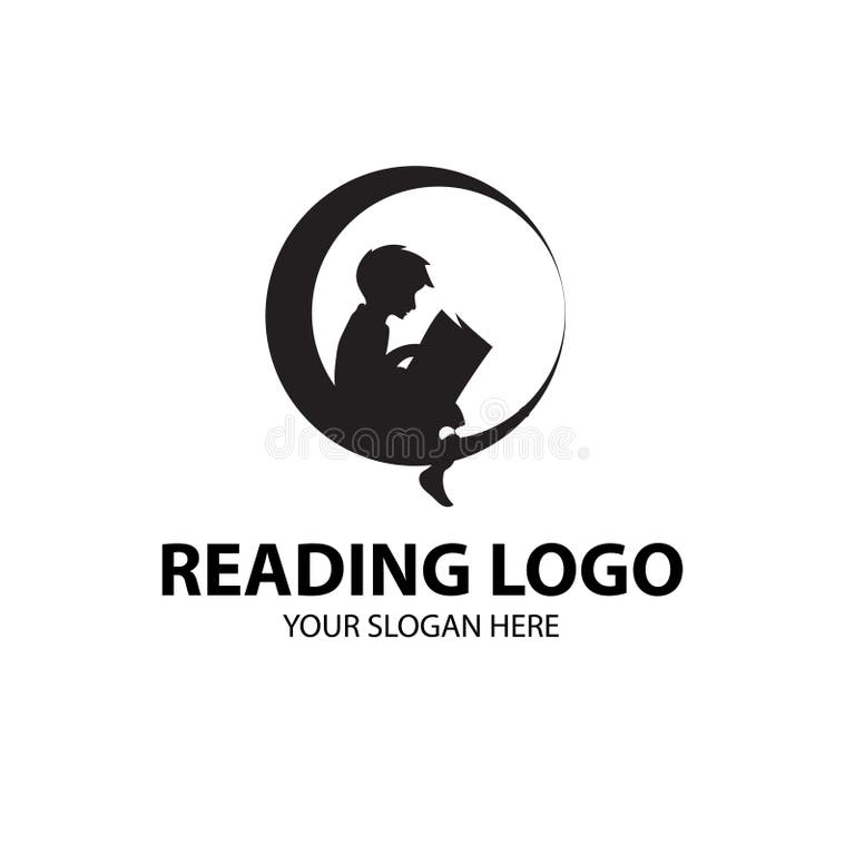 Reading book logo designs stock vector. Illustration of isolated ...