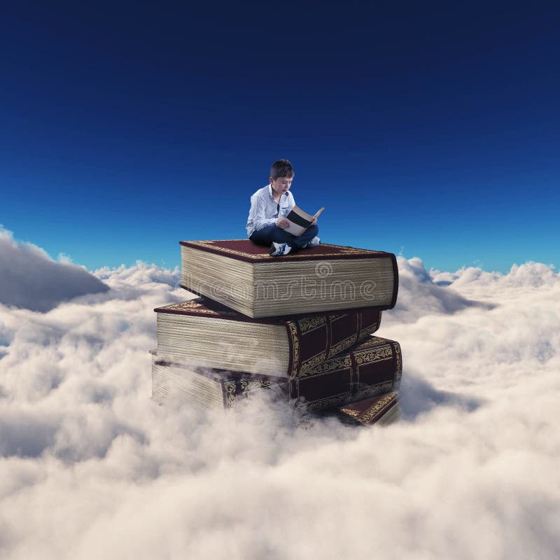 Reading a book on a tower stock photo. Image of skill - 148920558