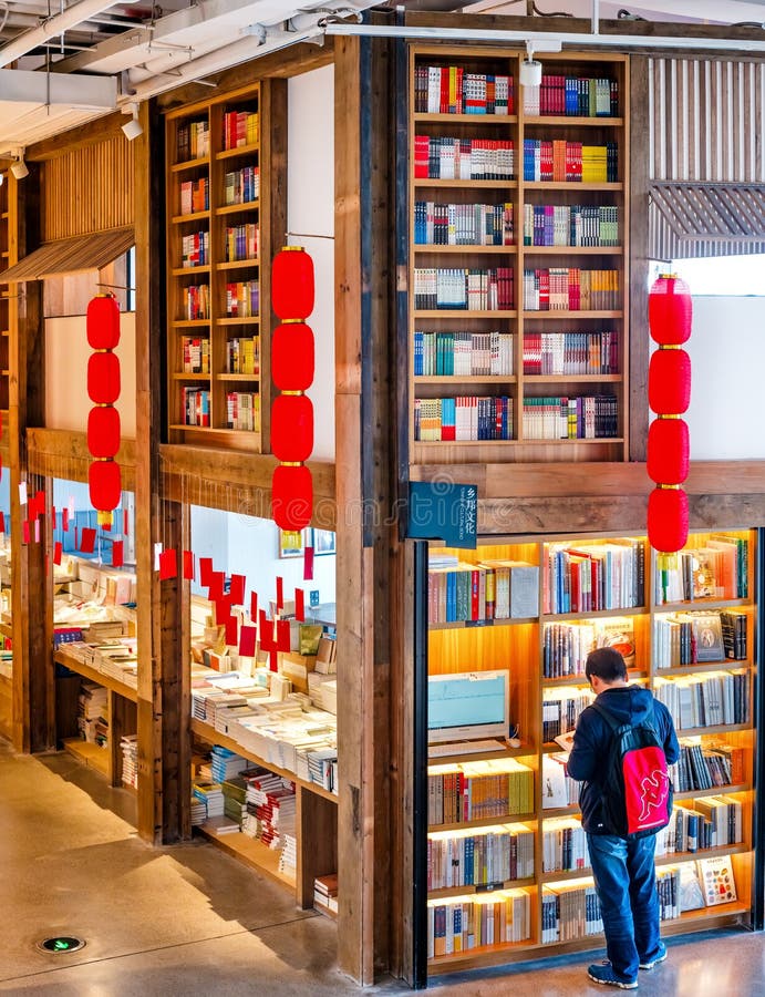 Customers Checking Books at Bookstore Editorial Stock Image - Image of ...