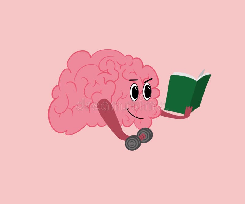 Reading for Brain Development Stock Illustration - Illustration of ...