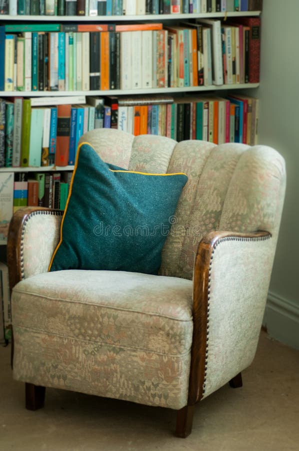 Reading chair stock photo. Image of night, pillow, floor - 2959758